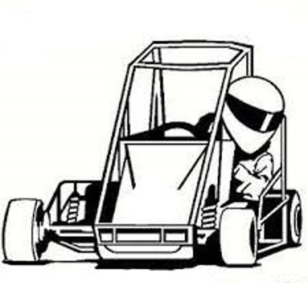 6" Quarter Midget Racing Window Decal - Etsy