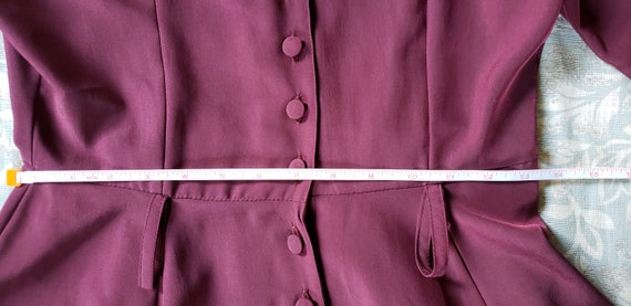 Retro 1980's button front dress with belt - Gem