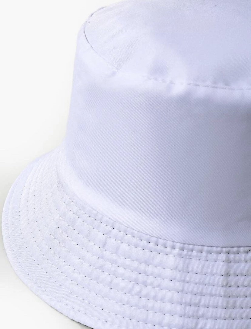 White Cotton Style Bucket Hats Custom Bucket Hats BTS | Etsy