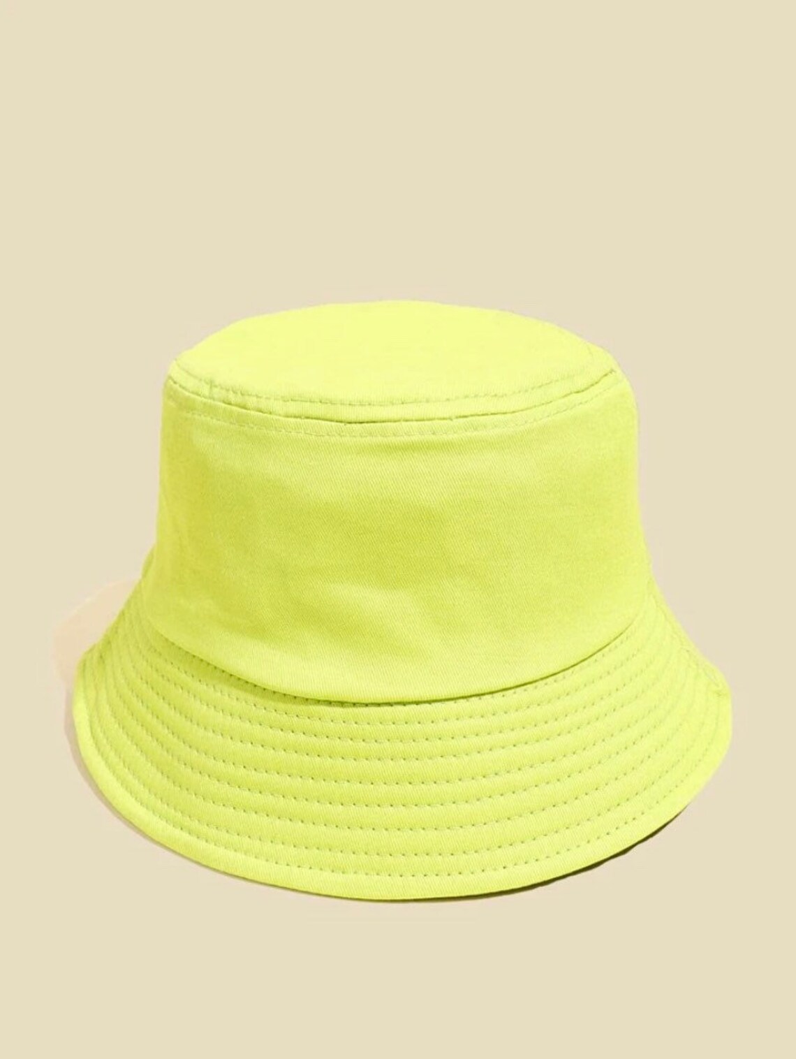 Neon Yellow Bucket Hat | Etsy