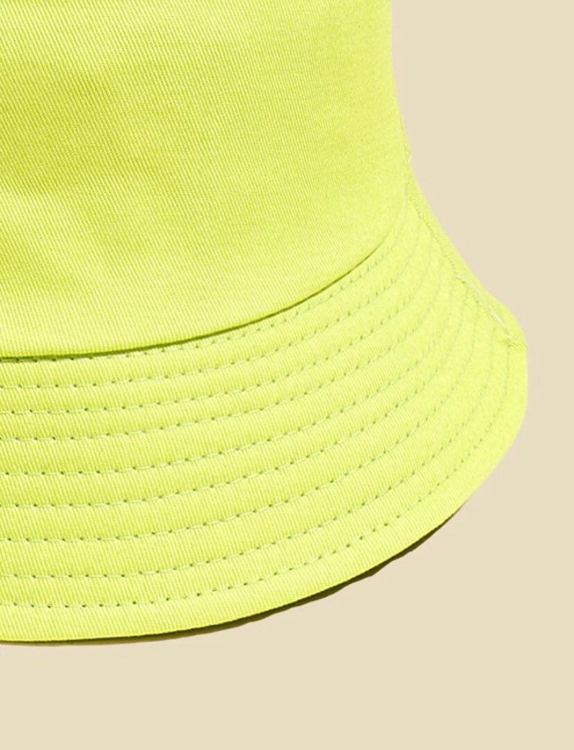 Neon Yellow Bucket Hat | Etsy