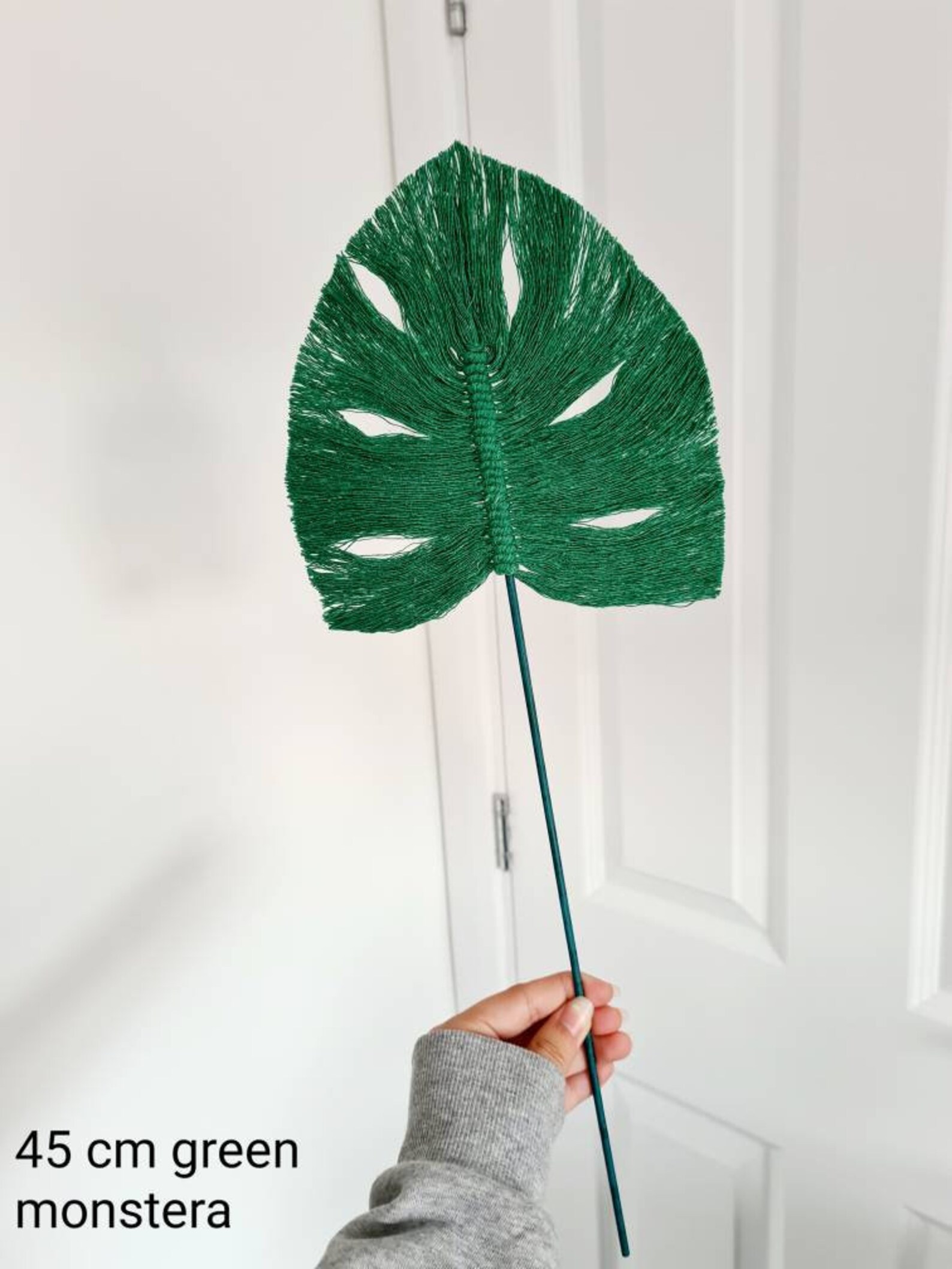 Bohemian decor leaf macrame handmade leaf | Etsy