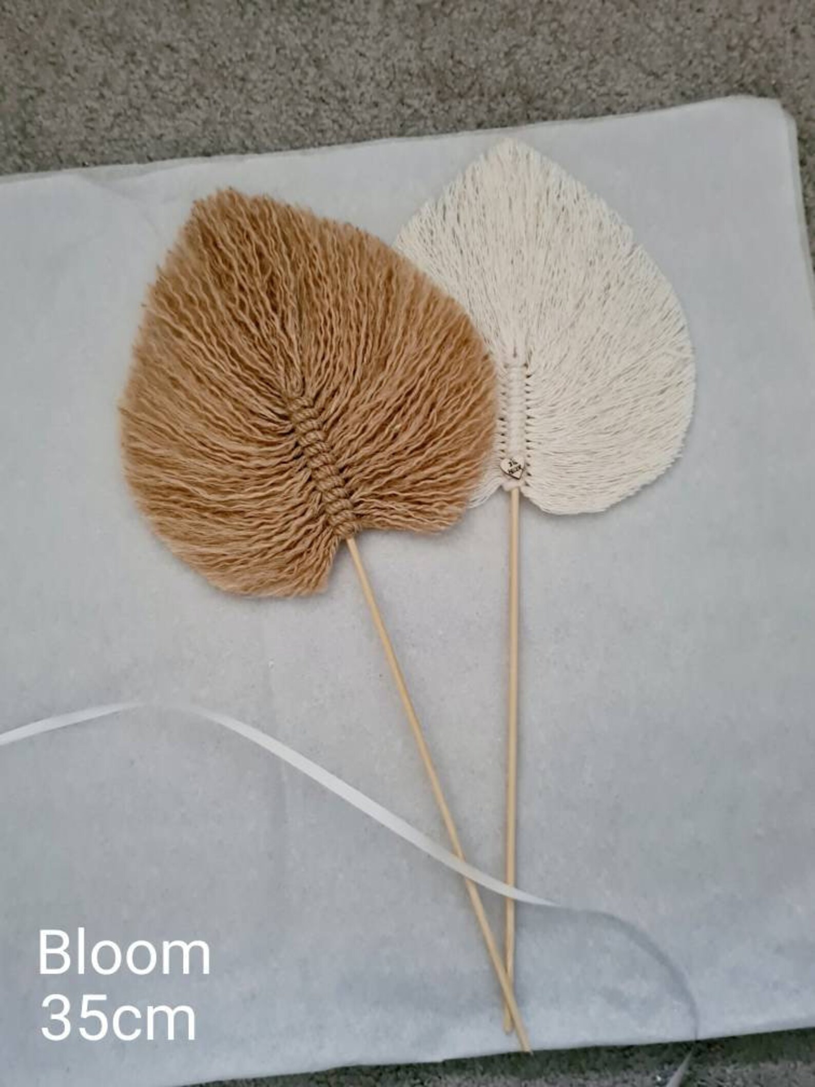 Bohemian decor leaf macrame handmade leaf | Etsy