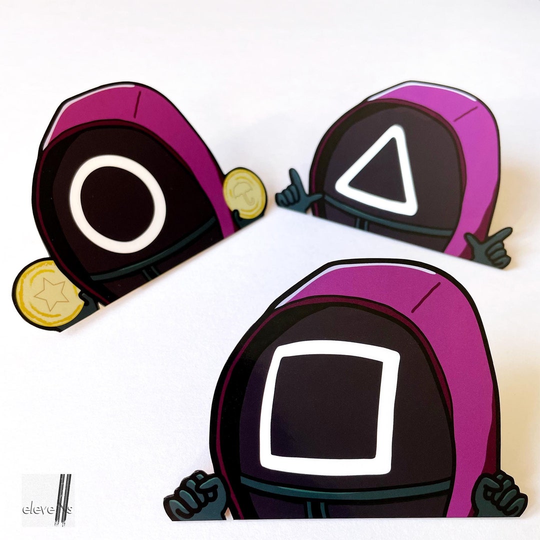 Squid Game – Square Mask, Triangle Mask, and Circle Mask Workers Peeker ...