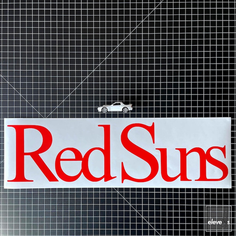 Initial D Akagi Redsuns Team Decal Full Size - Etsy