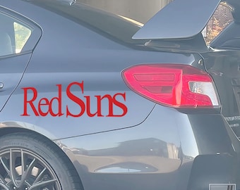 Akagi Redsuns, Initial D Racing Team Replica Vinyl Sticker Decal JDM ...