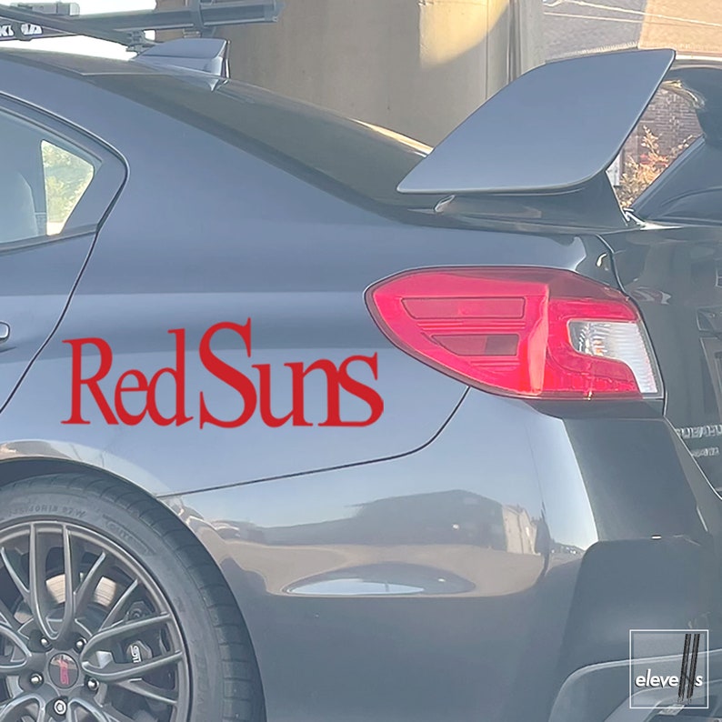 Initial D Akagi Redsuns Team Decal Full Size - Etsy