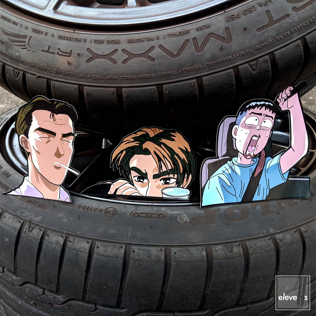 Initial D - the Mt Akina Sticker Pack – Includes Takumi, Bunta, and ...