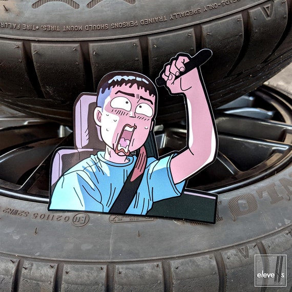 Initial D Itsuki Takeuchi Peeker Sticker - Etsy