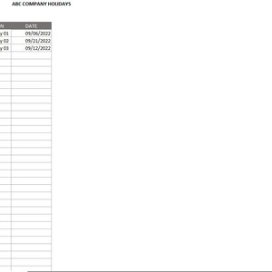 Gantt Chart Maker Excel Template With Custom Holidays & - Etsy