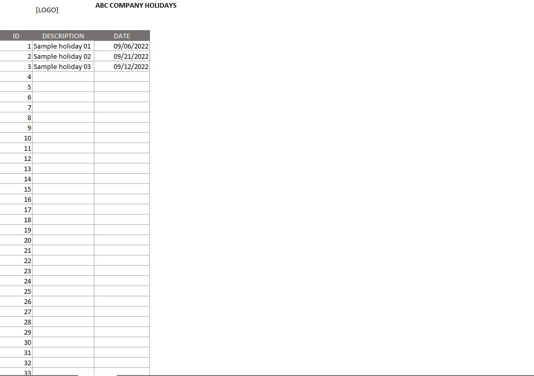 Gantt Chart Maker Excel Template With Custom Holidays & - Etsy
