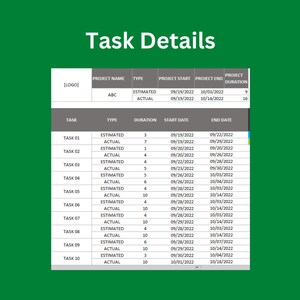 Gantt Chart Maker Excel Template With Task Tracking, Custom Holidays & Independents Unlimited ...