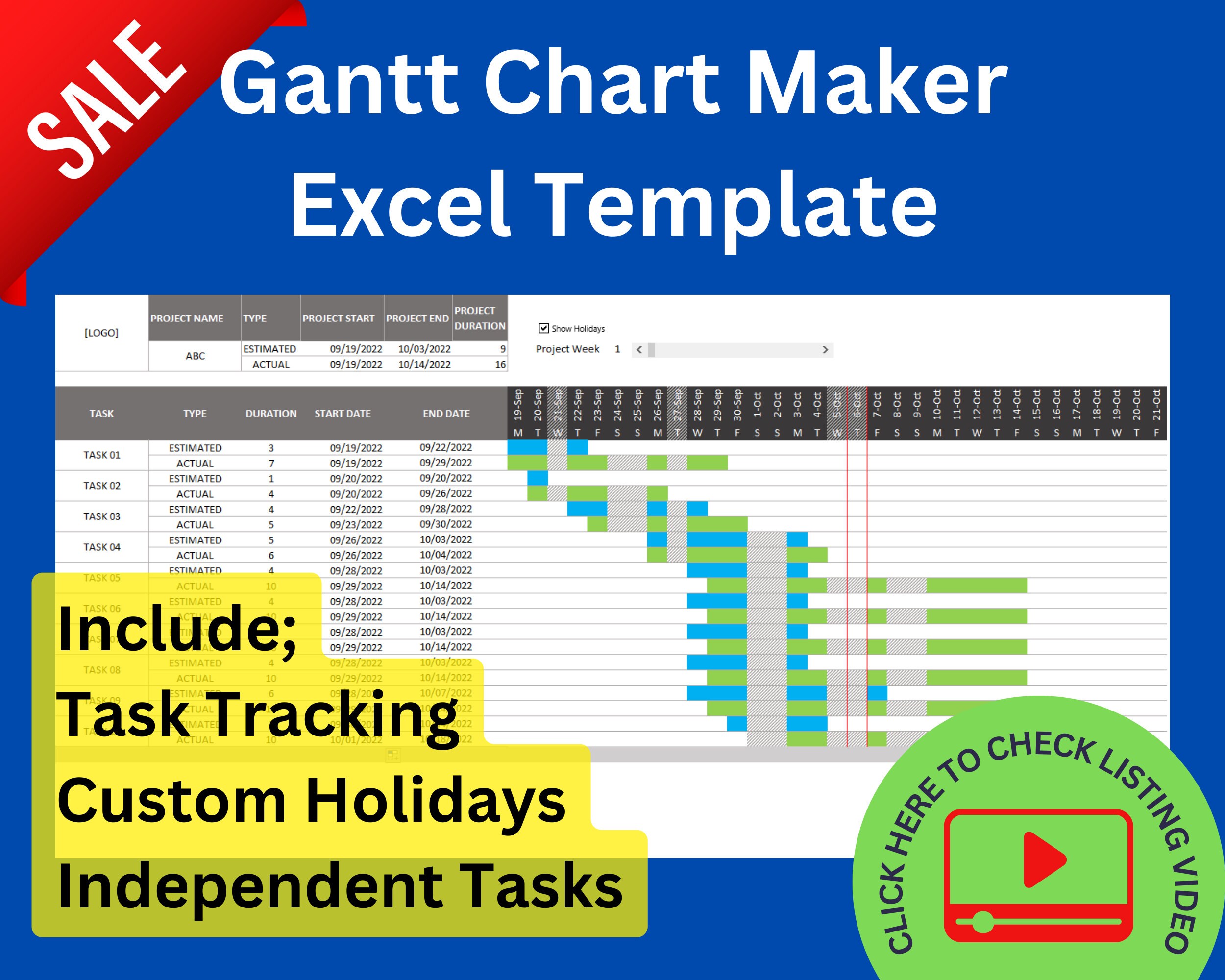 Excel Gantt Chart Template 2010