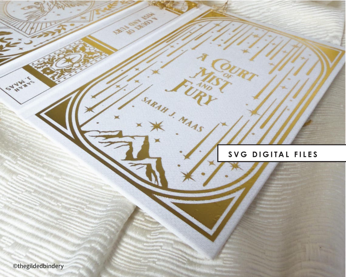 A Court of Mist and Fury Bookbinding Cover Design SVG – DIY Special ...