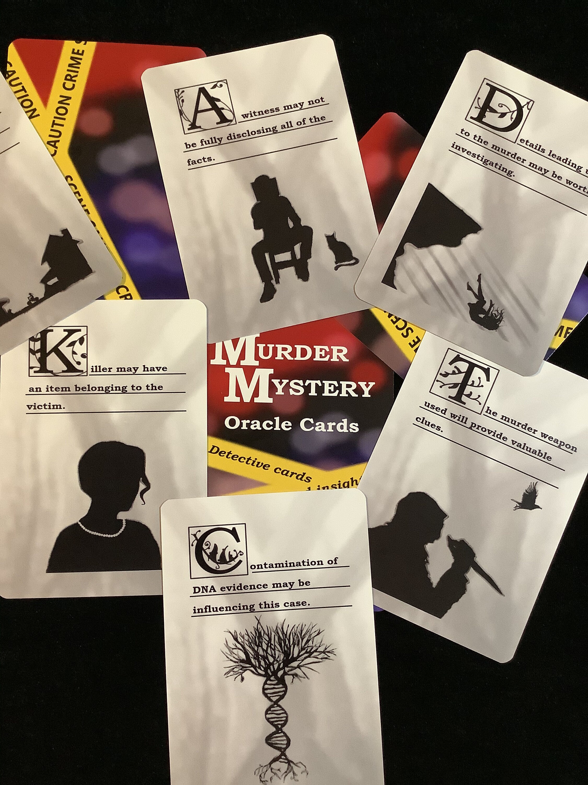 True Crime Murder Mystery Oracle Deck The Very First Deck Etsy