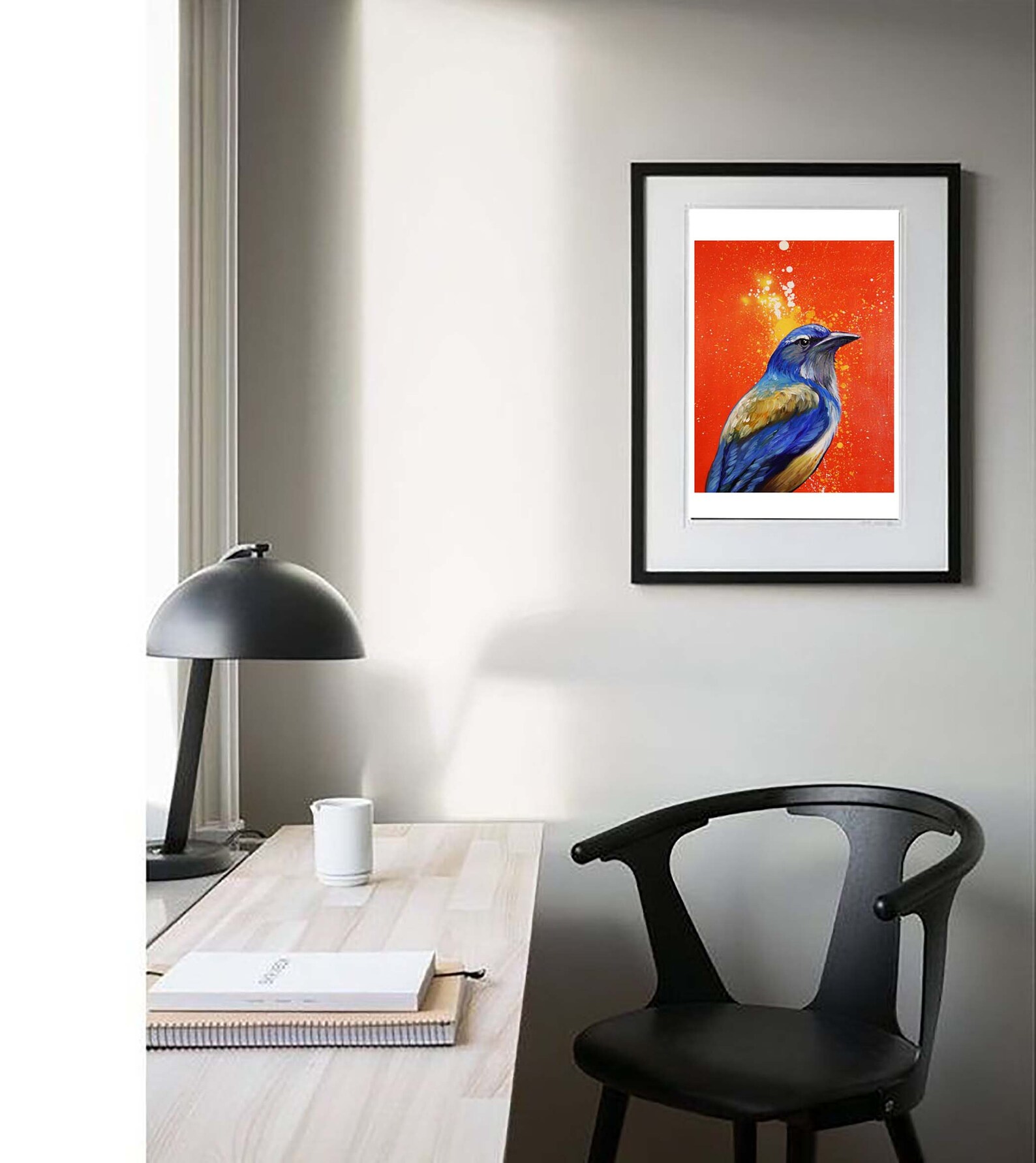 California Blue Jay Bird Art Print Acrylic Art Western Jay Bird Nature ...