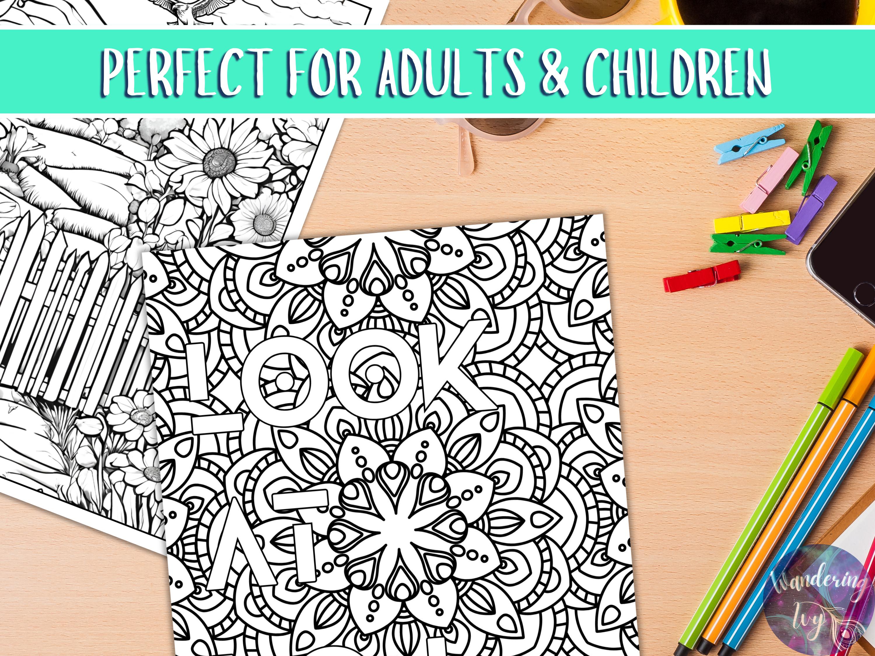 Hanson Fan Coloring Book – Instant Download - 27 Printable Pages ...