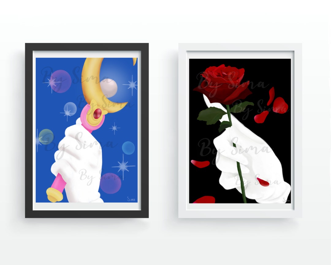 Sailor Moon Illustrations Two Variants / Size A5 14.8x21cm / Sailor ...