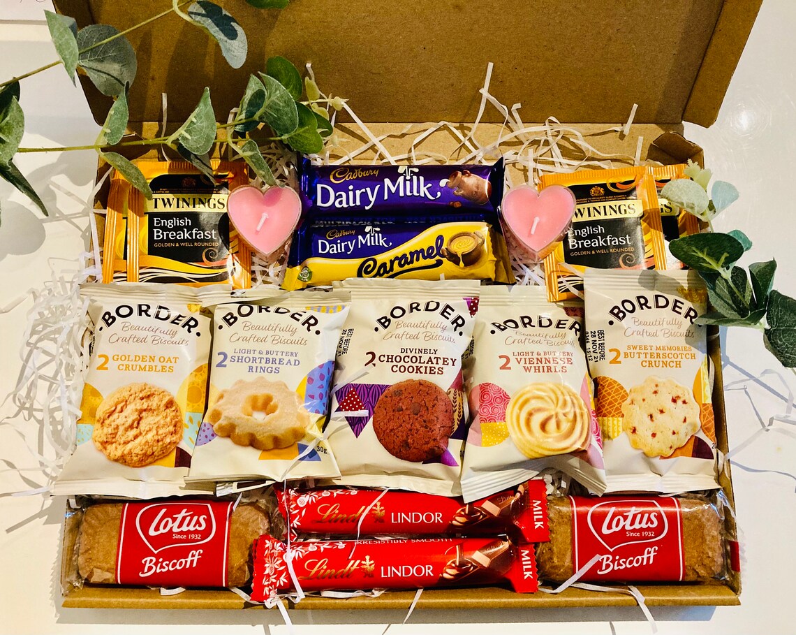Tea/coffee, Biscuits & Chocolate Letterbox Gift/hug in Box/gift for Two ...