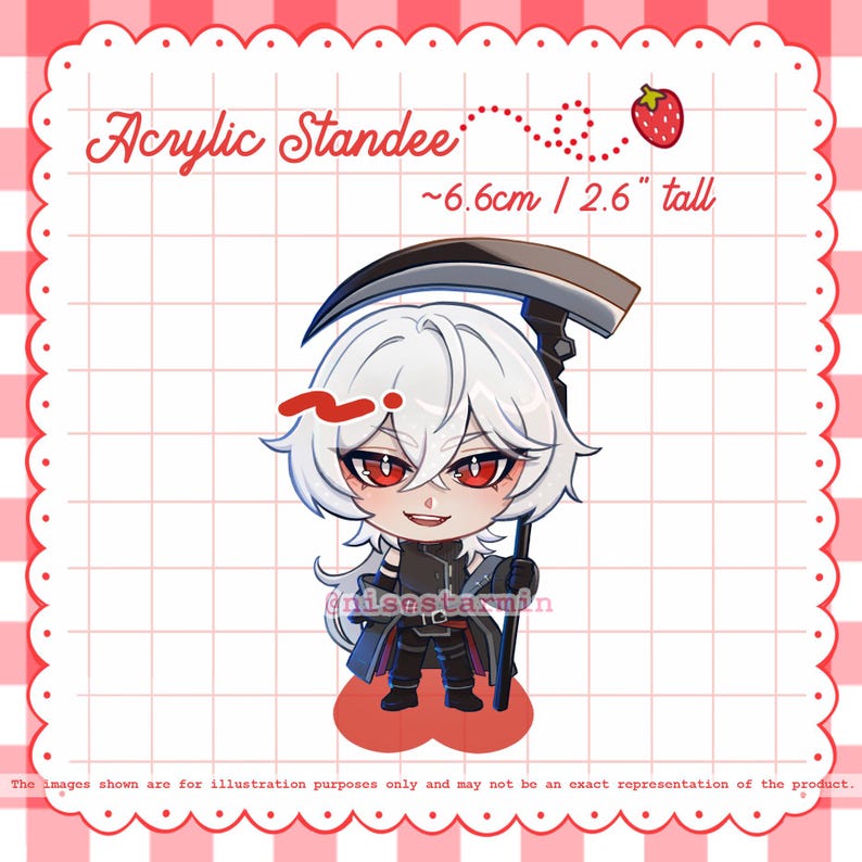 Acrylic Keychain & Standee Grim - A Date With Death | Grimmy / Casper ...