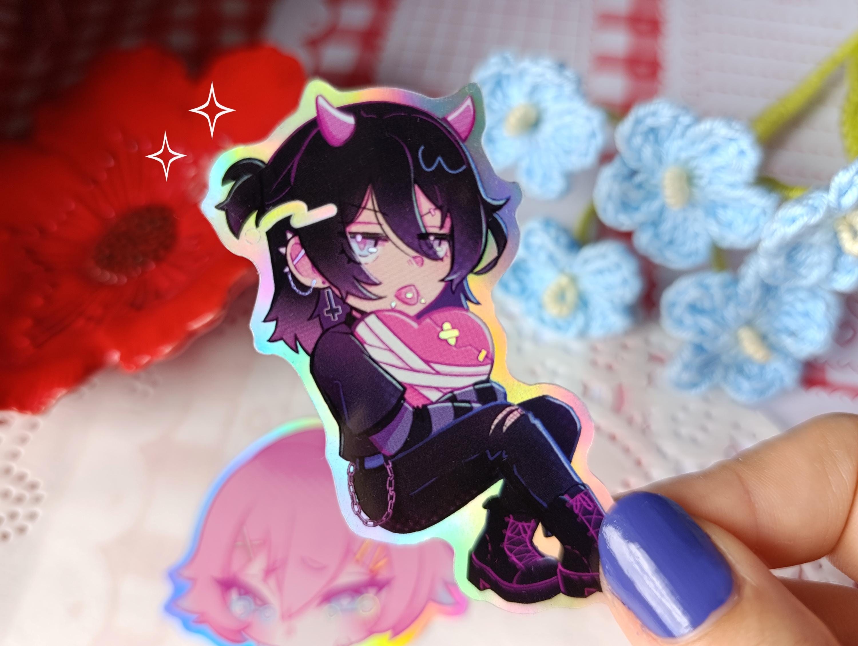 NEW DESIGN ADDED! Holographic Ren & [redacted] Stickers – 14 Days With ...