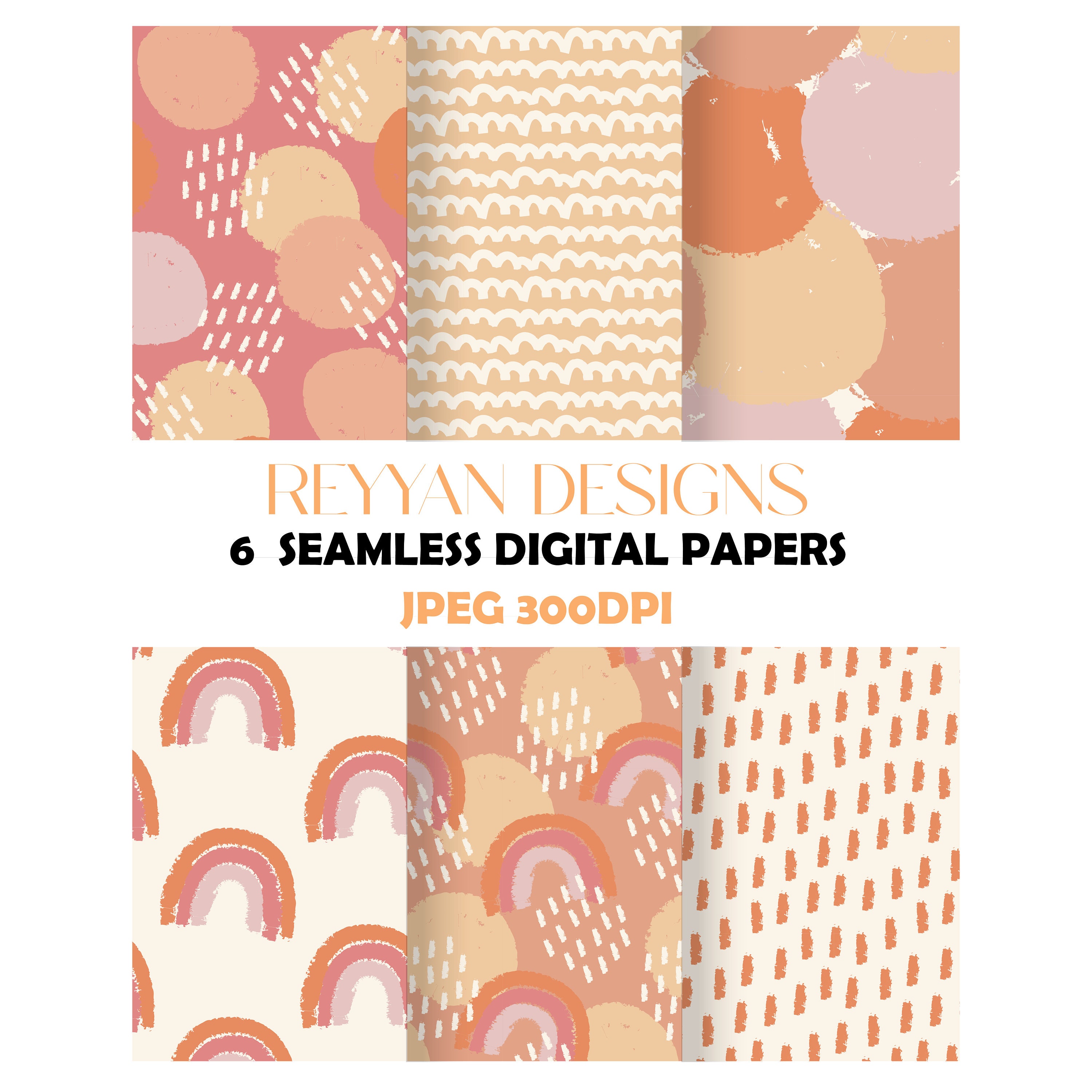 Seamless Boho Digital Paper Boho Print Boho Decor Print - Etsy