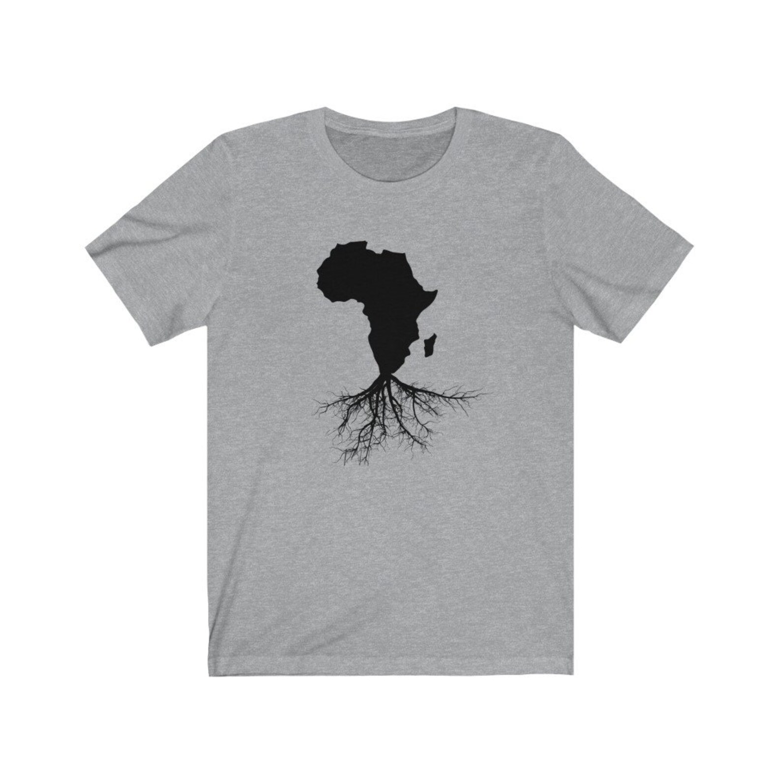 African Roots Tee, Africa Map T Shirt, African T Shirt, Property of ...
