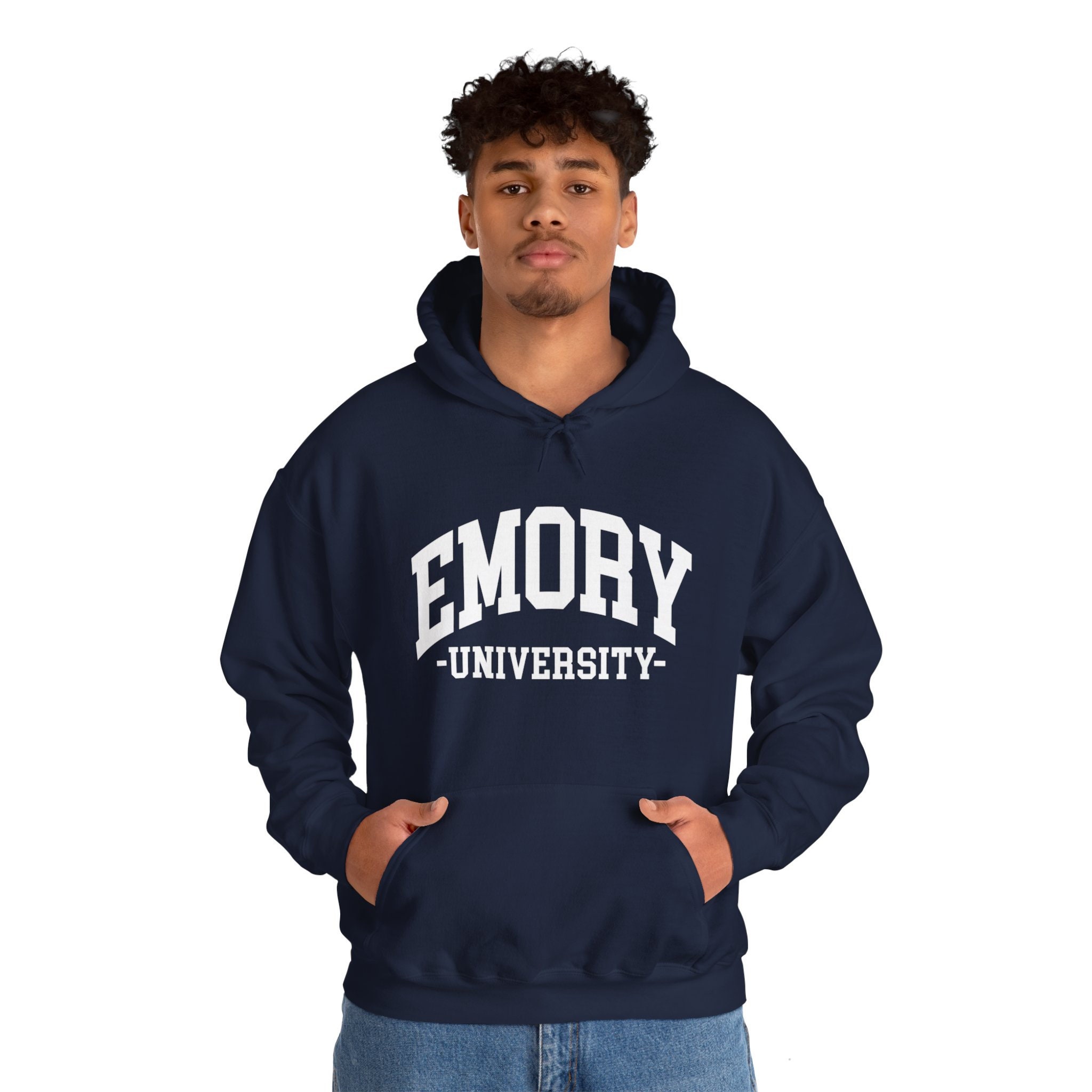 Emory University With Number on the Back Hoodie - Etsy