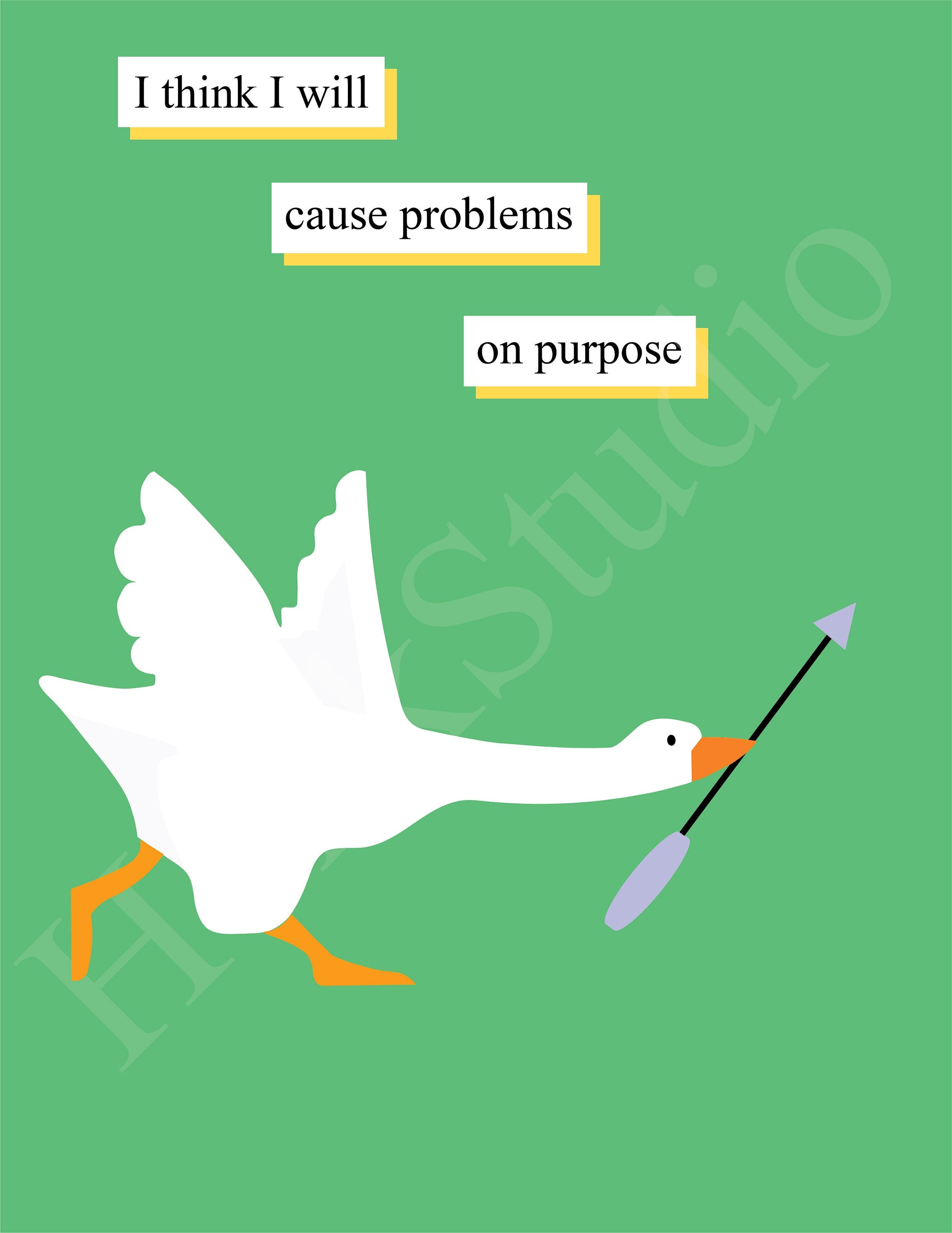 I Think I Will Cause Problems on Purpose - Etsy