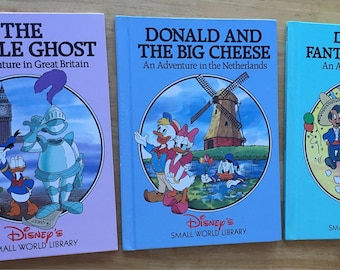 Set of 3 Disney's Small World Library Books hardcover - Etsy
