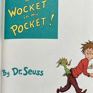 There's A Wocket in My Pocket! by Dr. Seuss (hardcover) - Etsy