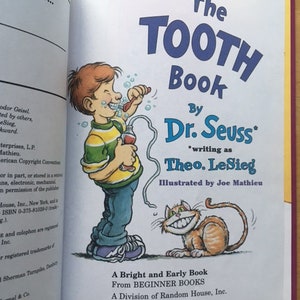 The Tooth Book by Dr. Seuss *writing as Theo. Lesieg, Illustrated by ...