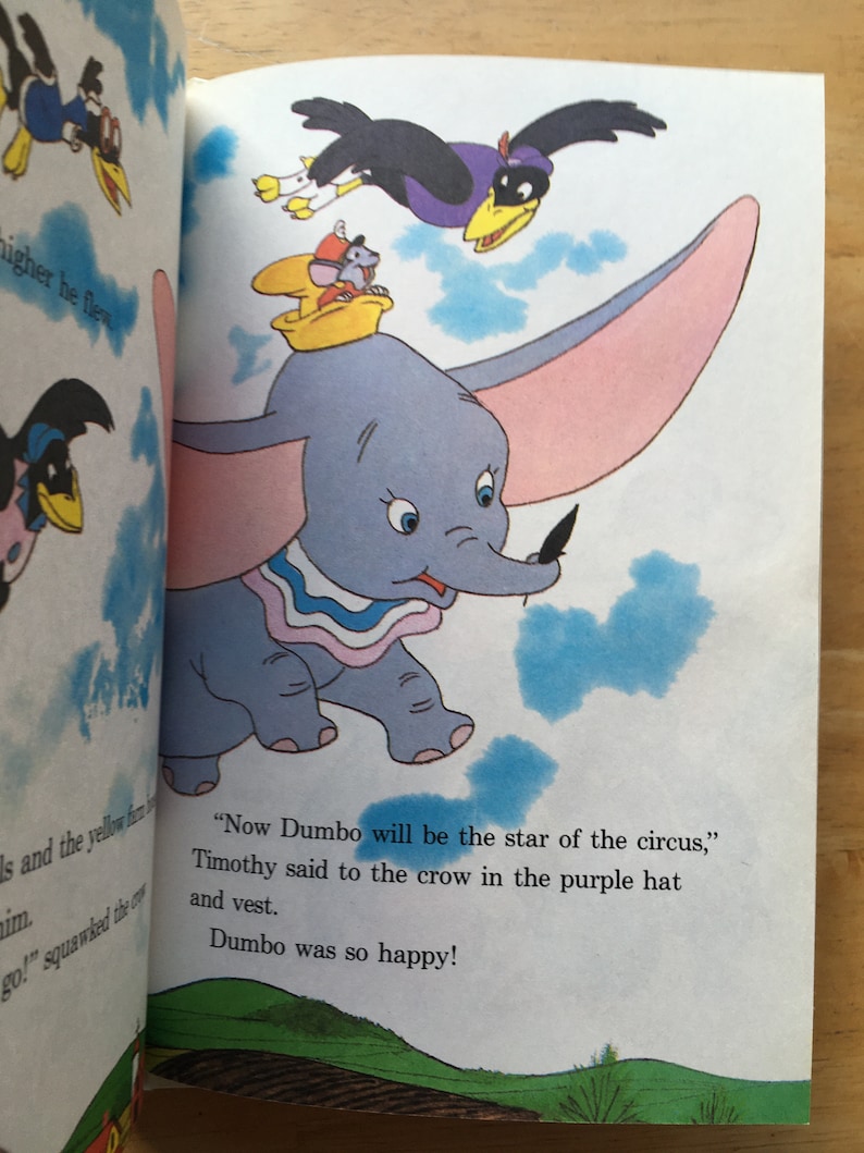 Walt Disney's Dumbo the Flying Elephant (hardcover) - Etsy