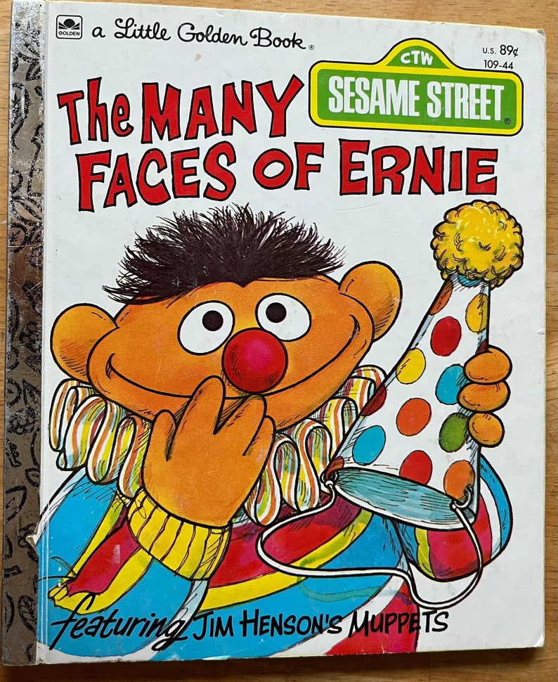 The Many Faces of Ernie (sesame Street, a Little Golden Book) - Etsy