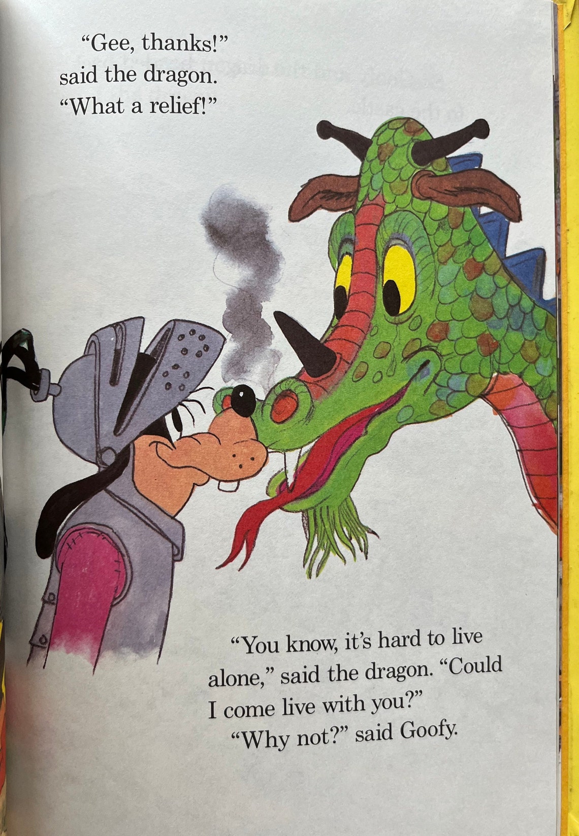 Walt Disney's Sir Goofy and the Dragon (hardcover) - Etsy