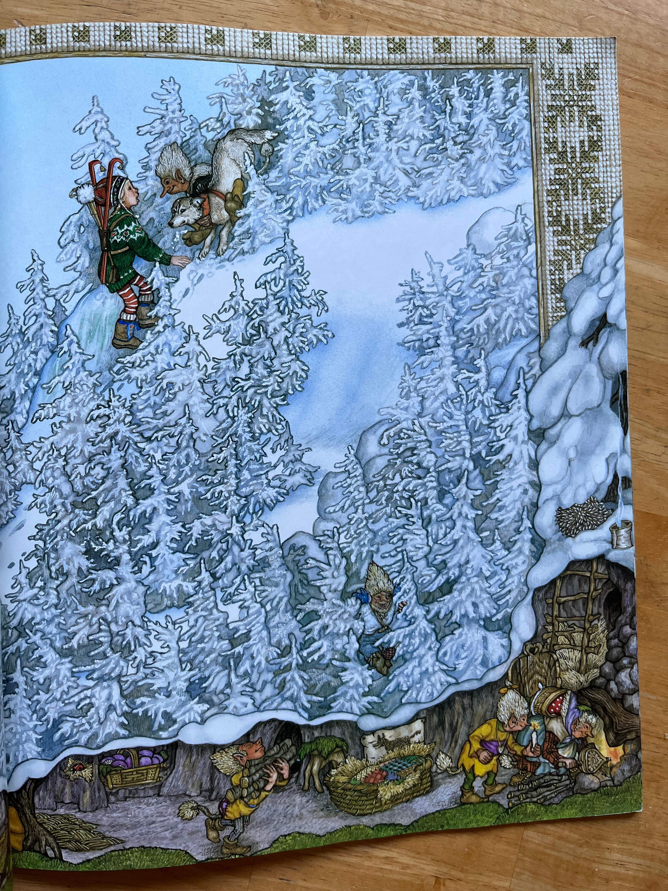 Trouble With Trolls by Jan Brett - Etsy