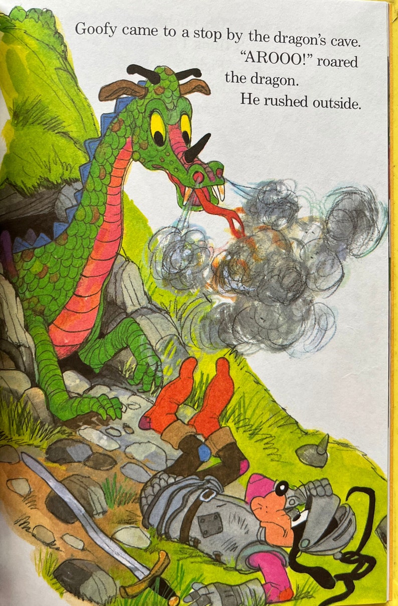 Walt Disney's Sir Goofy and the Dragon (hardcover) - Etsy