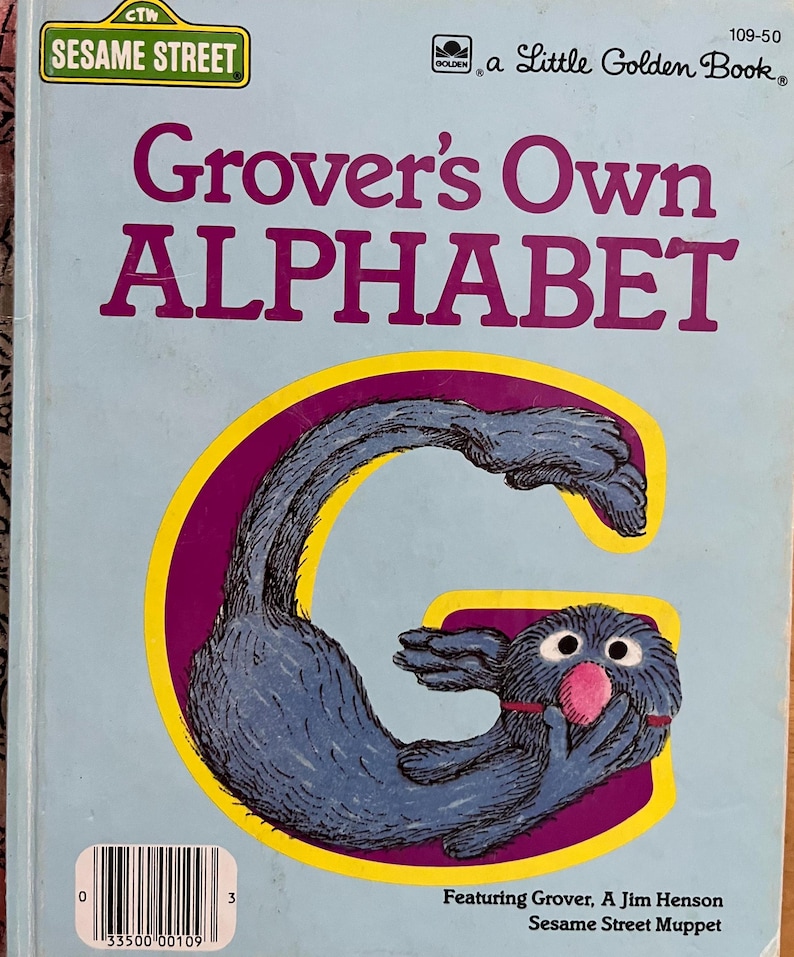 Sesame Street - Grover's Own Alphabet (a Little Golden Book) - Etsy