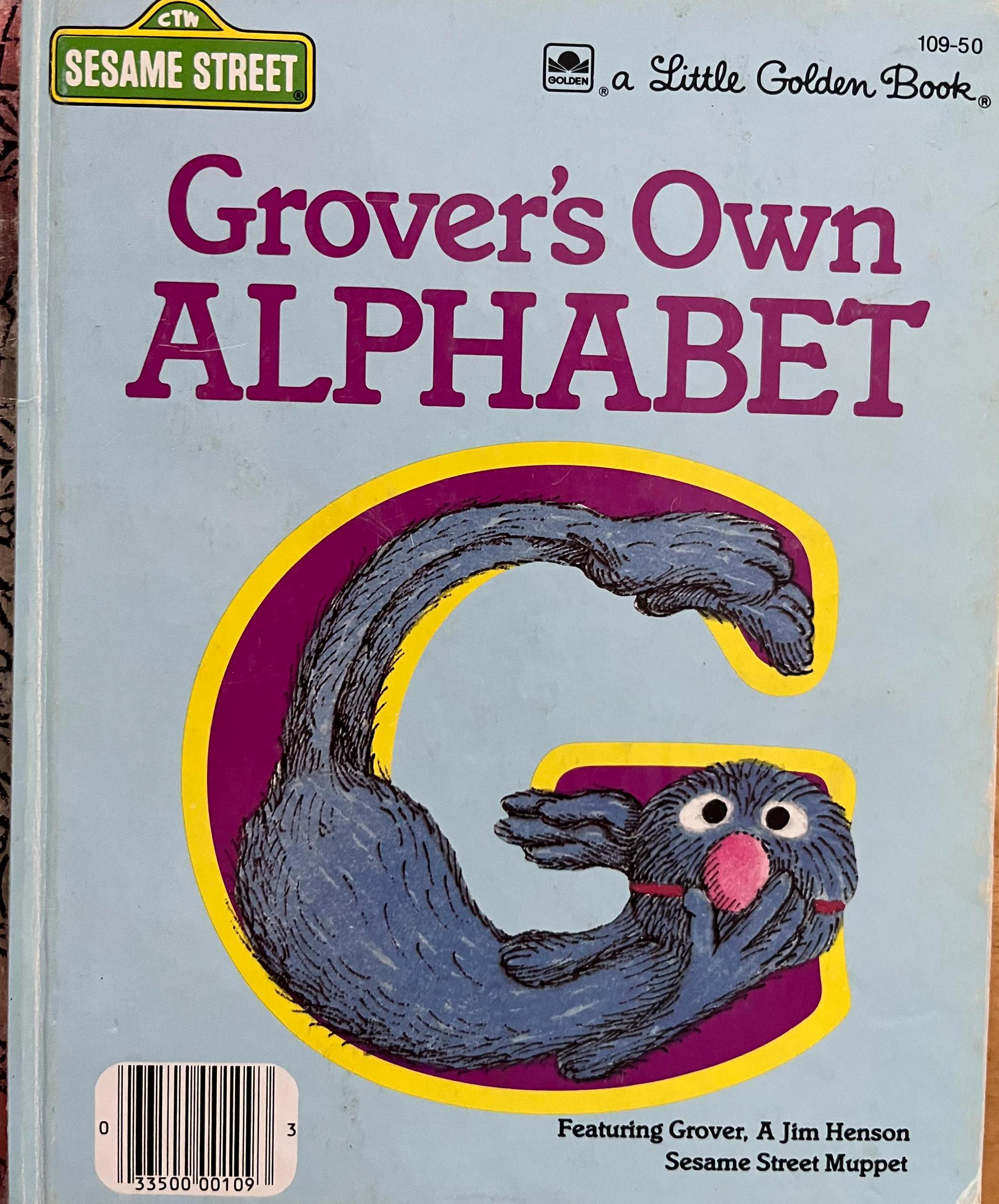 Sesame Street - Grover's Own Alphabet (a Little Golden Book) - Etsy