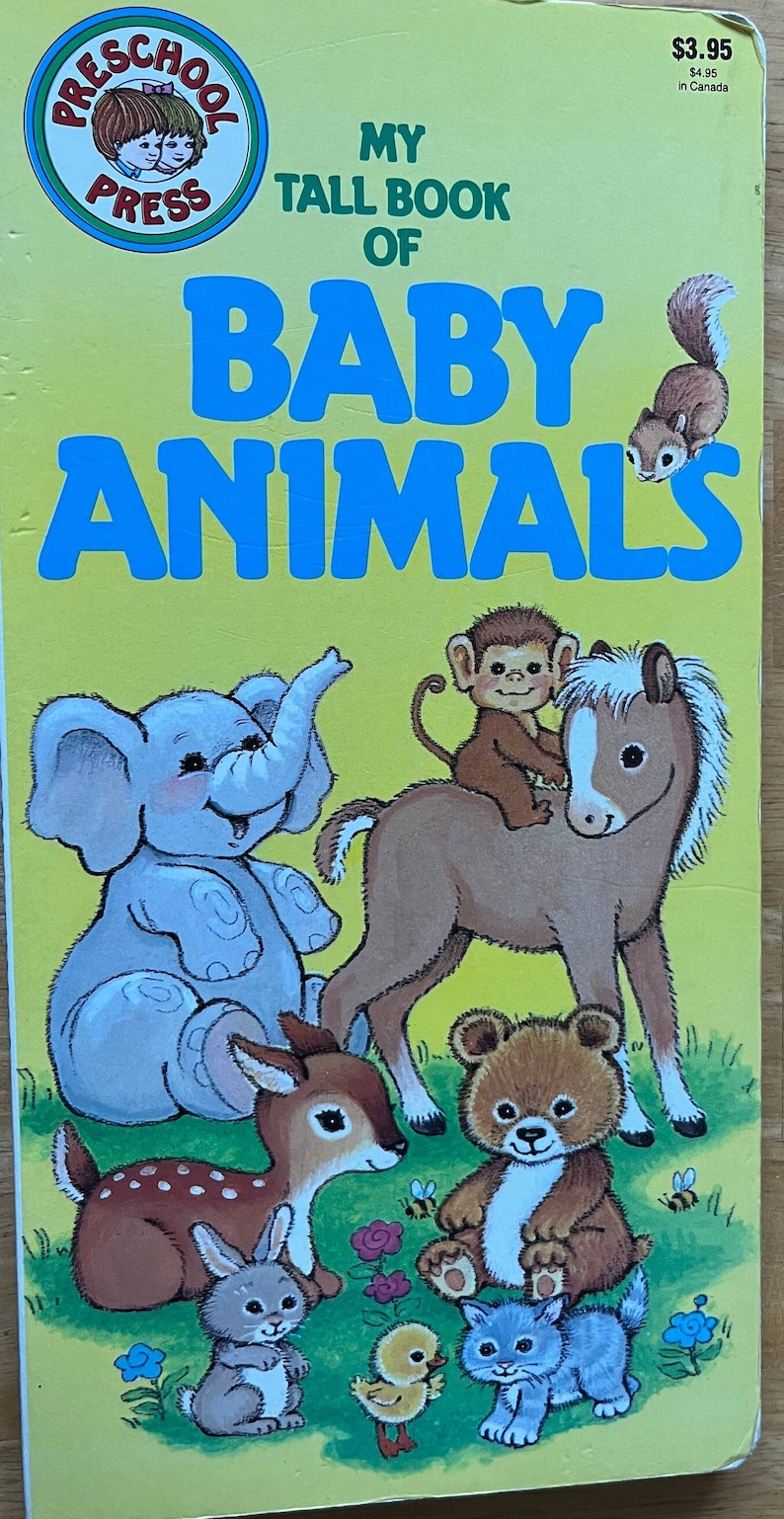 My Tall Book of Baby Animals (board Book) - Etsy