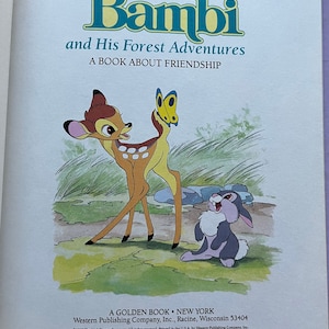Walt Disney's Bambi and His Forest Adventures A Book About Friendship ...