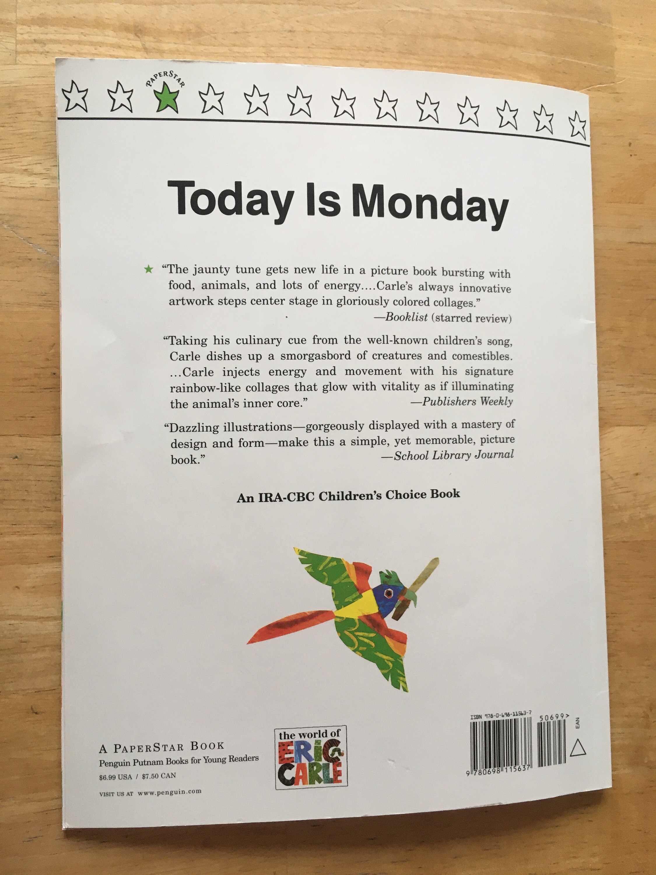 Today is Monday Pictures by Eric Carle - Etsy