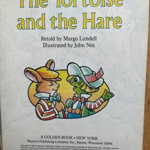 The Tortoise and the Hare (a Little Golden Book) - Etsy