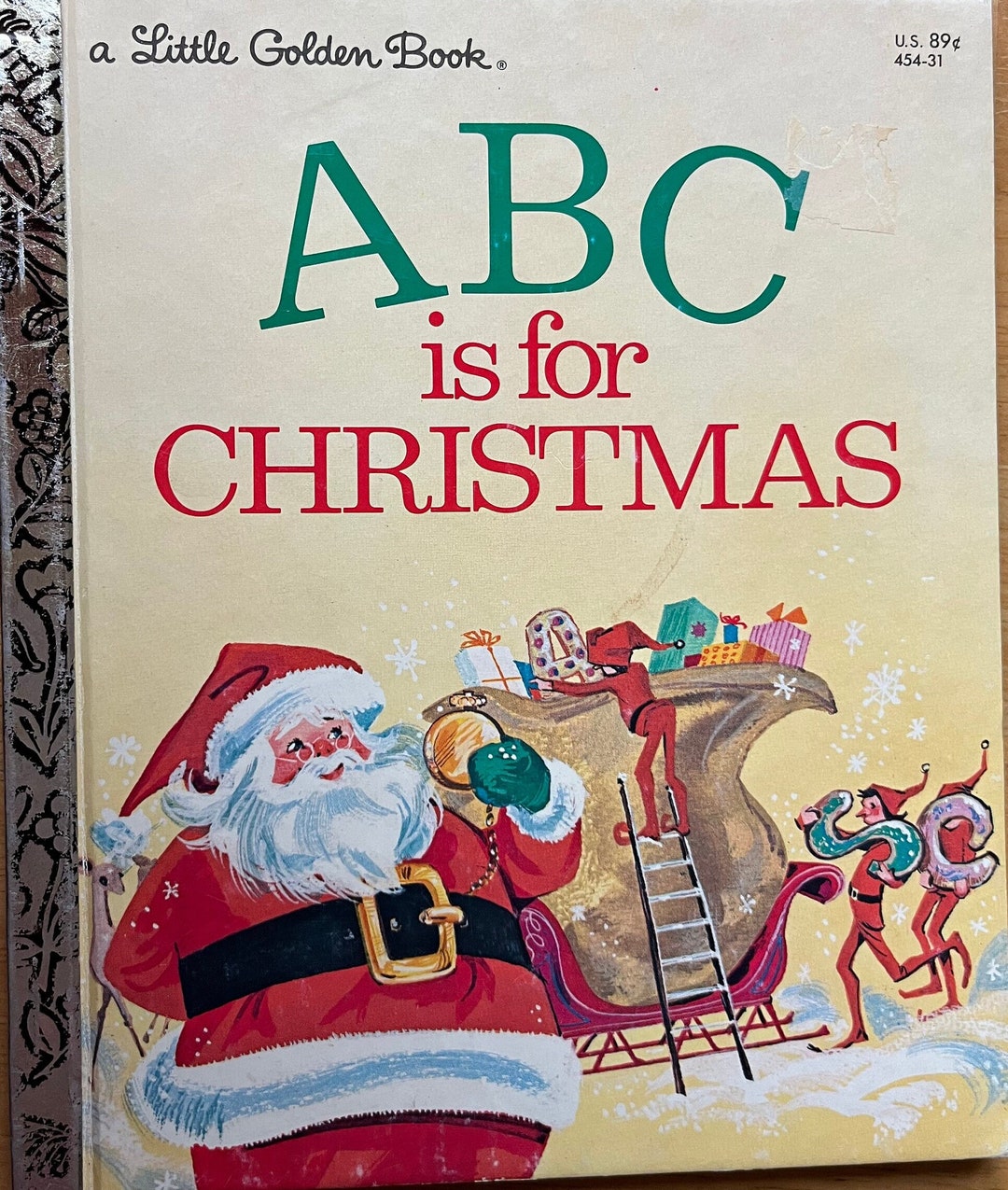 ABC is for Christmas (1974, a Little Golden Book) - Etsy