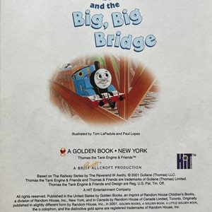 Thomas and the Big, Big Bridge (a Little Golden Book) - Etsy