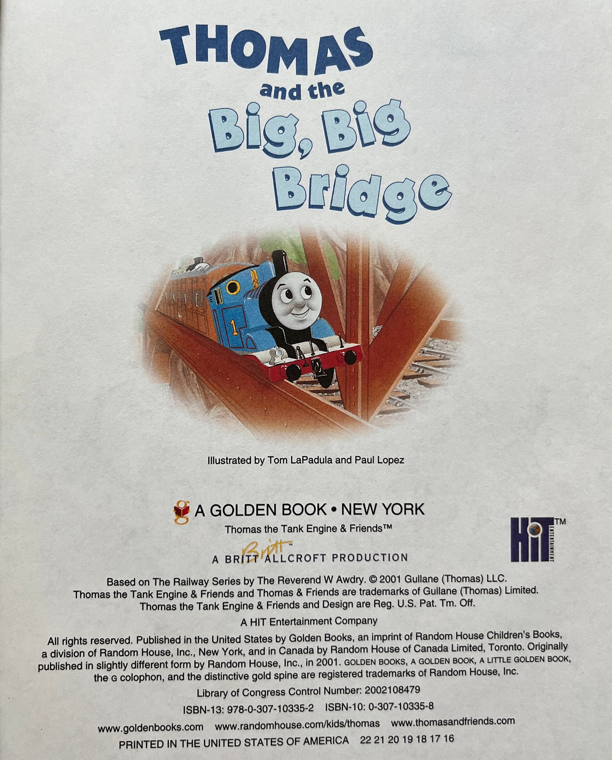 Thomas and the Big, Big Bridge (a Little Golden Book) - Etsy