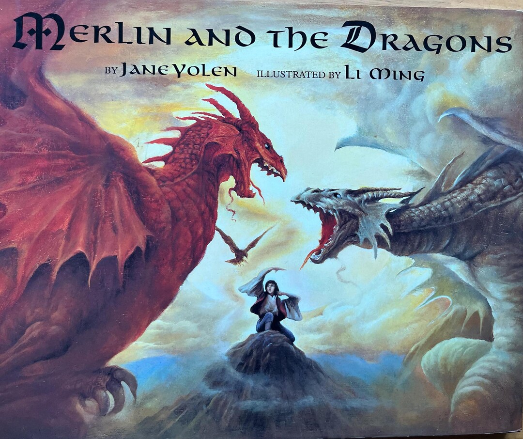 Merlin and the Dragons by Jane Yolen, Illustrated by Li Ming hardcover ...