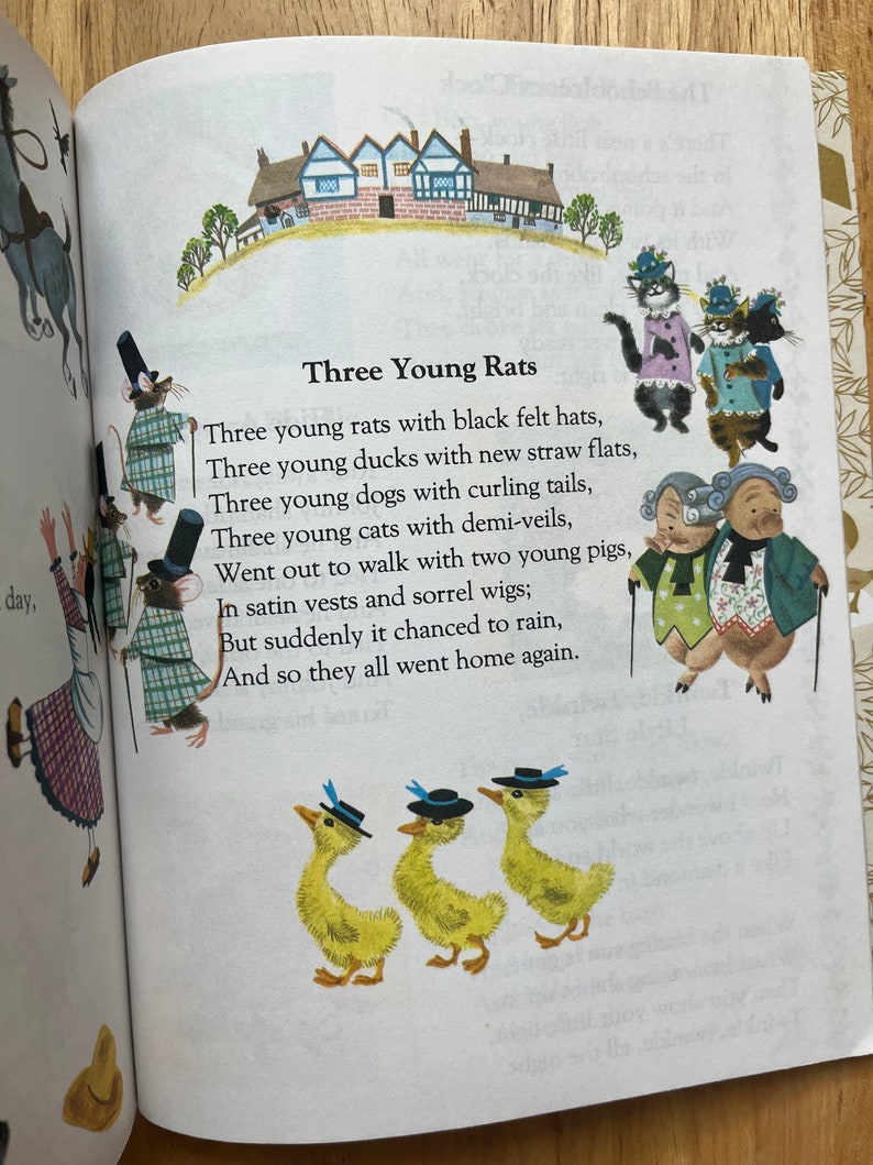 Old Mother Goose and Other Nursery Rhymes (a Little Golden Book) - Etsy