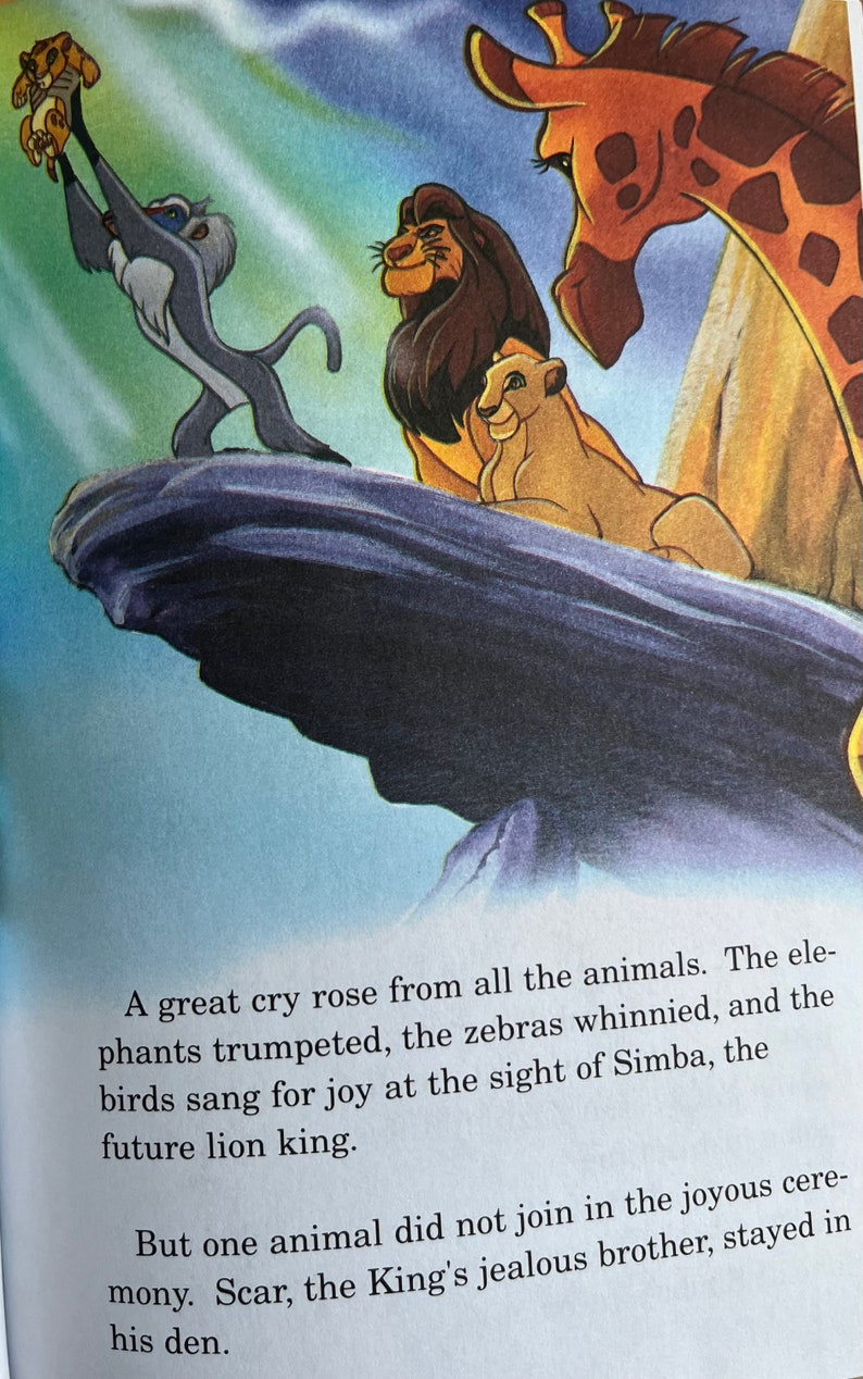 Disney's the Lion King (first American Edition, Hardcover) - Etsy