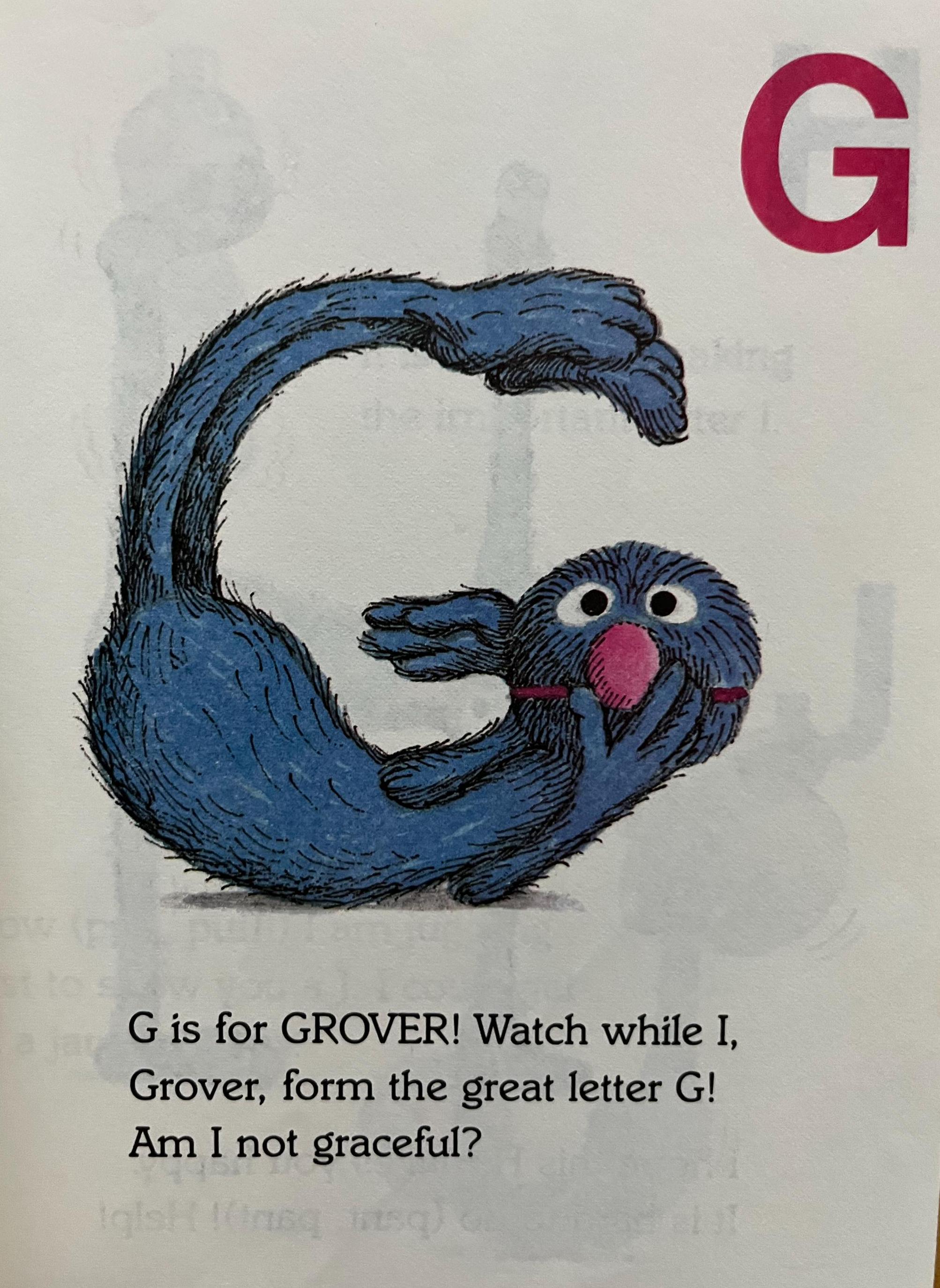 Sesame Street - Grover's Own Alphabet (a Little Golden Book) - Etsy